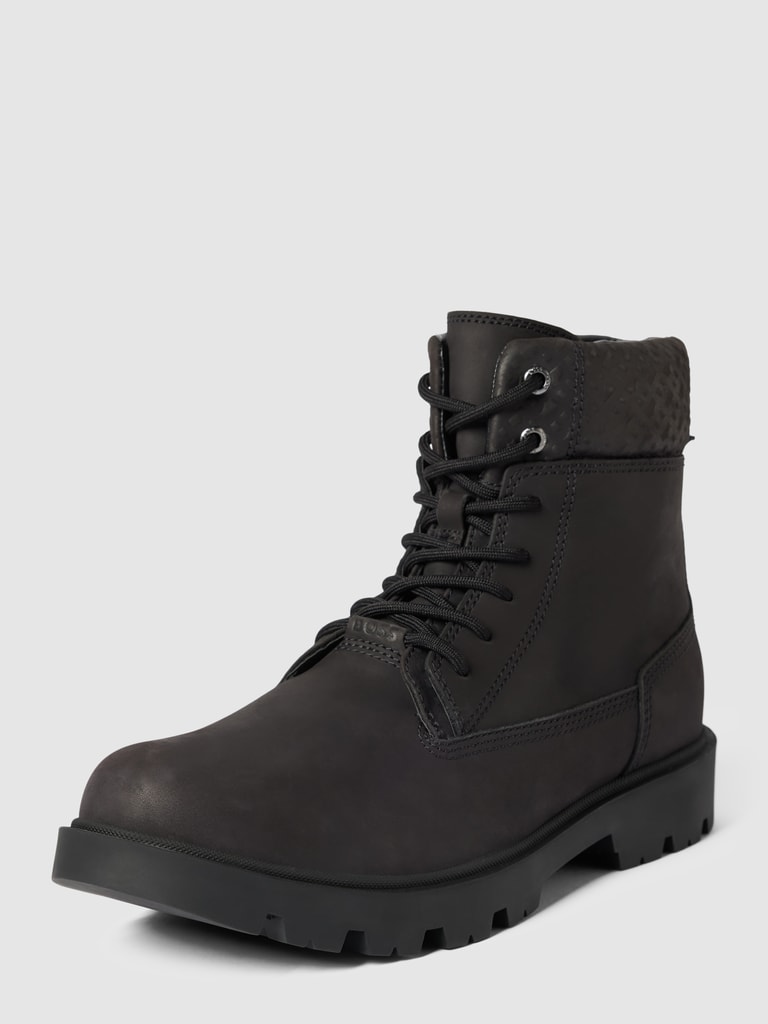 BOSS Veterboots van leer, model 'Adley' in zwart online kopen | P&C