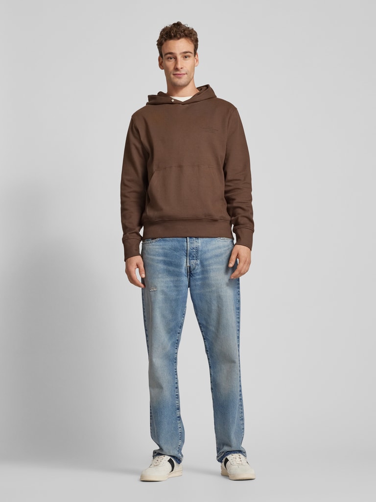 Jack & Jones Premium Hoodie mit Label-Print Modell 'BLACHAD' (anthrazit ...