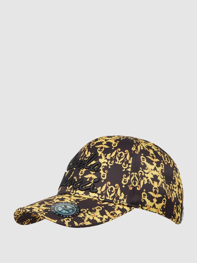 CARLO COLUCCI Cap mit Ornament-Muster (black) online kaufen