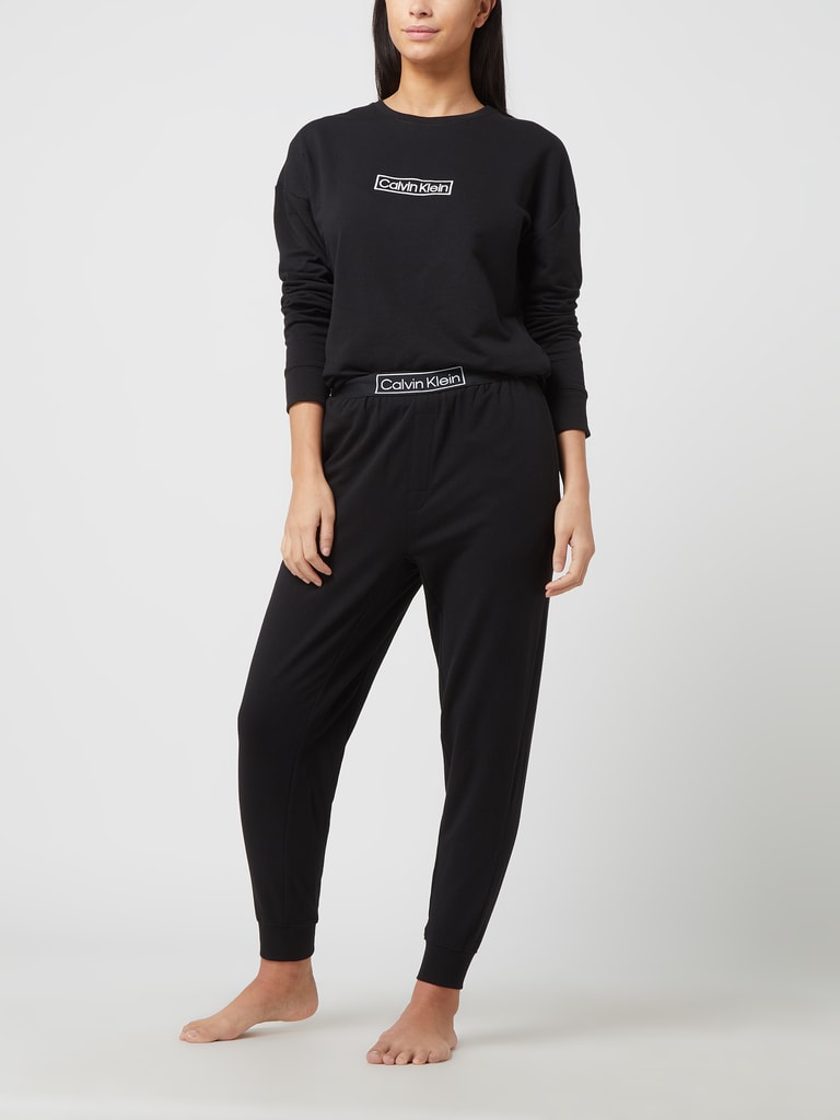 Kup online Calvin Klein Underwear Bluza z logo (czarny)