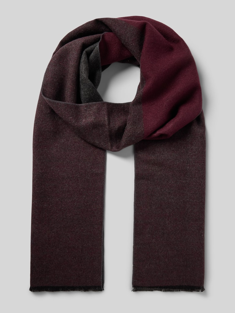 Christian Berg Men Schal mit Ausfransungen (bordeaux) online kaufen