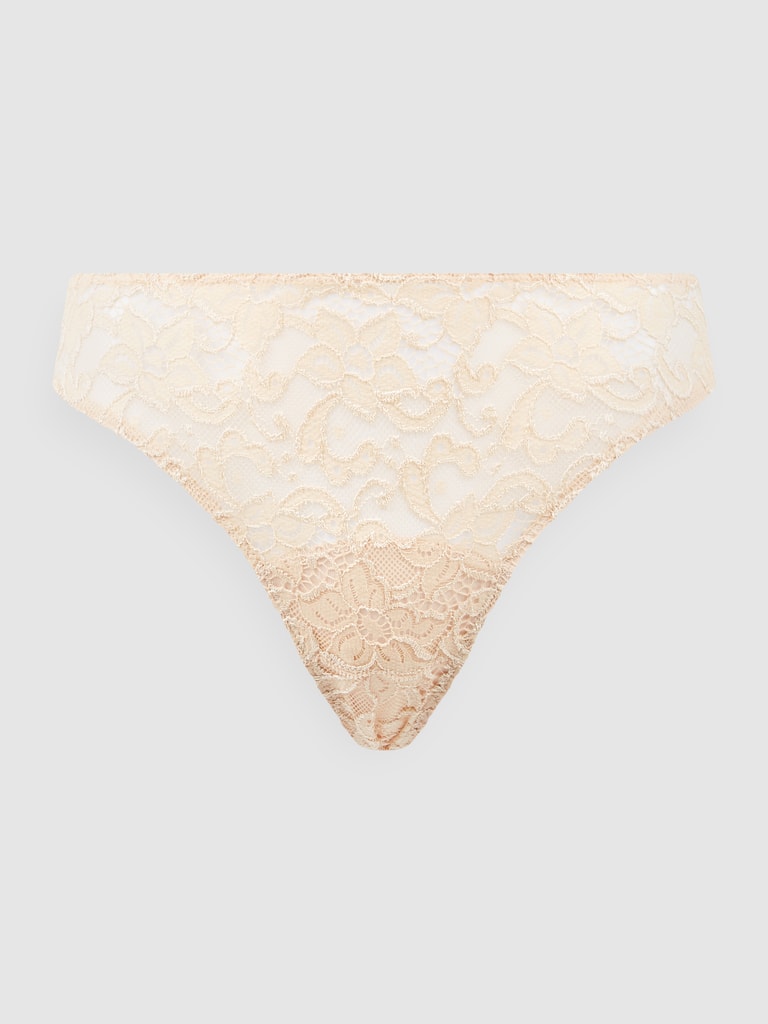 Hanro String aus Spitze Modell Moments (beige) online kaufen