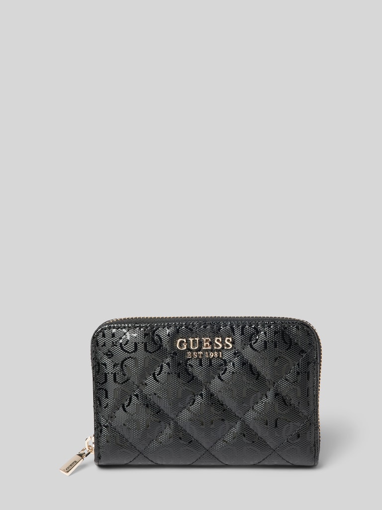 Guess Portemonnaie mit Label-Detail Modell 'LAUREL' (black) online kaufen