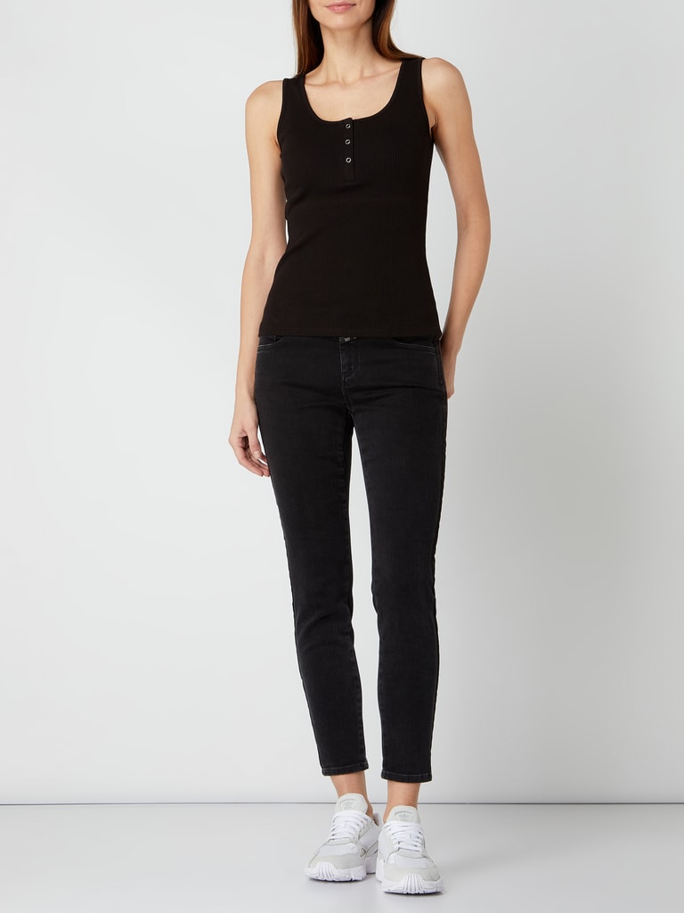 Gestuz Top mit Rippenstruktur (black) online kaufen