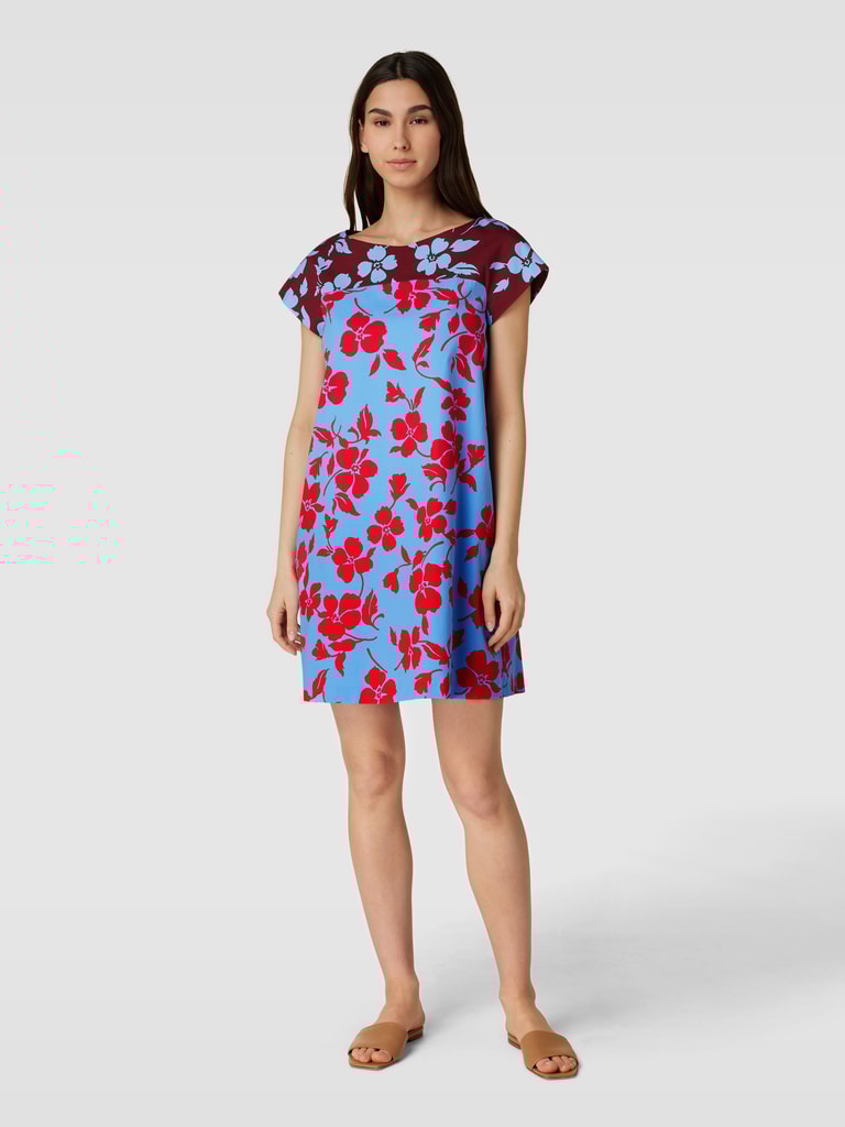 Weekend Max Mara Minikleid mit floralem Muster Modell 'ONCE' (bleu ...