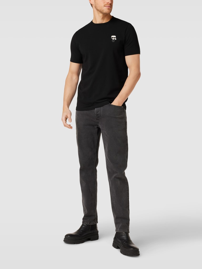 Karl Lagerfeld T-Shirt mit Label-Patch (black) online kaufen