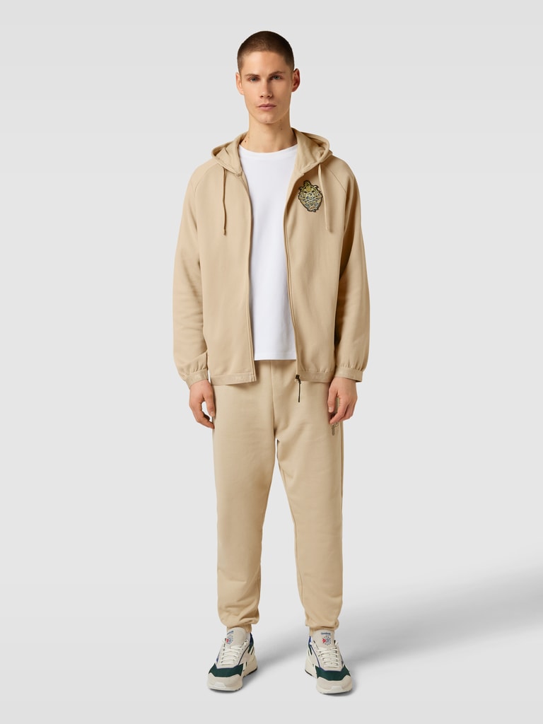 FILA Sweatjacke mit Label-Patch Modell 'TRASSEM' (beige) online kaufen
