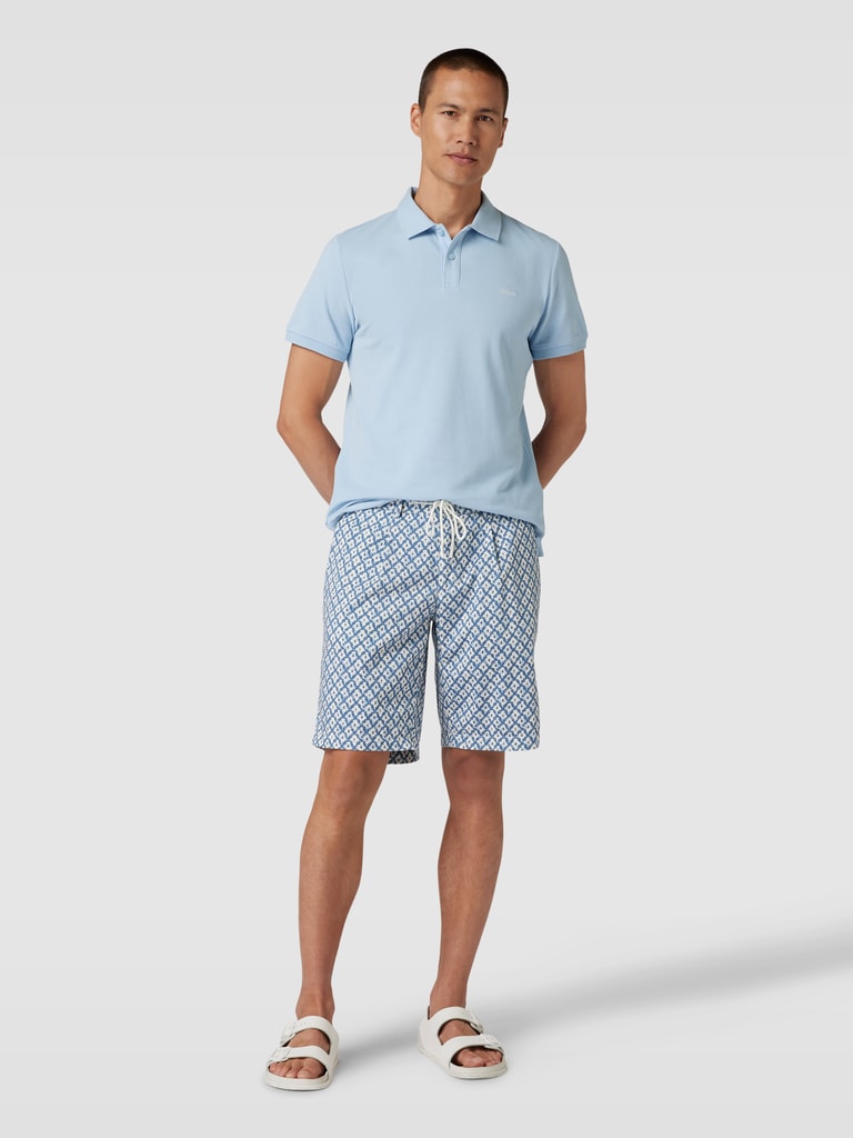 Brax Bermudas mit Allover-Muster Modell 'BRIAN' (blau) online kaufen