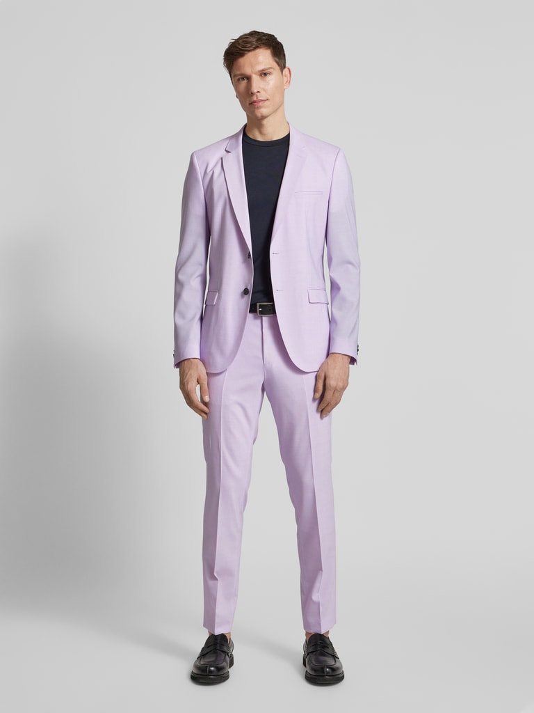 HUGO Pak met reverskraag, model 'Arti/Hesten' in paars online kopen | P&C