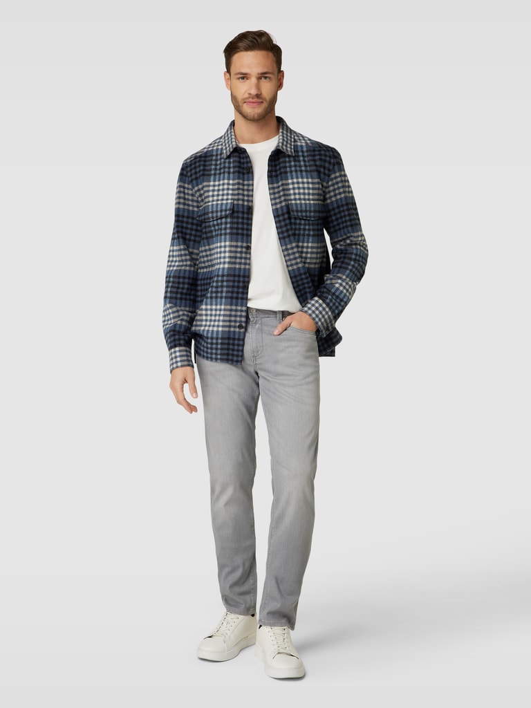 ALBERTO Regular Fit Jeans im 5-Pocket-Design Modell 'PIPE' (silber ...