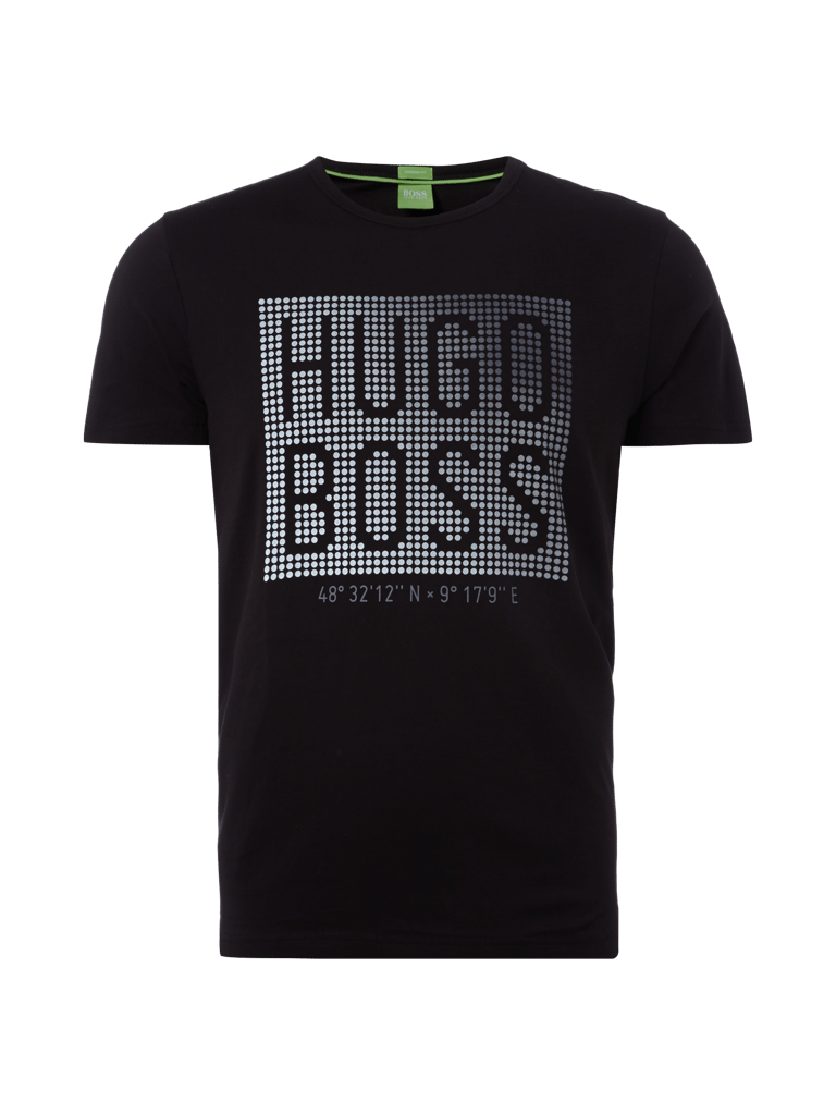 BOSS Green T-Shirt mit großem Logo-Print (black) online kaufen
