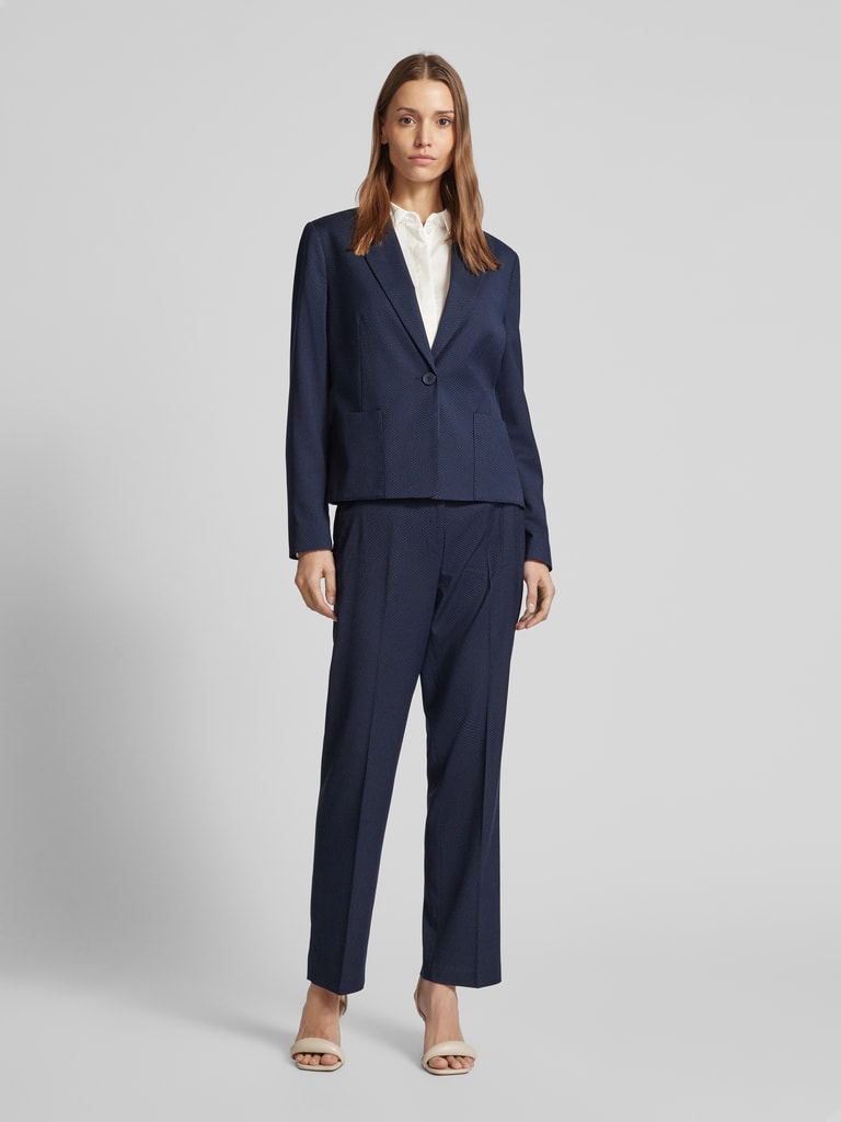 s.Oliver BLACK LABEL Regular Fit Blazer aus Viskose-Mix mit großen Taschen (marine) online kaufen