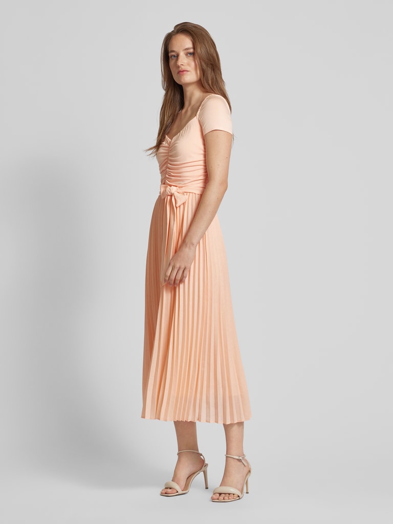 GUESS Midi-jurk met plooien, model 'VERONICA' in lichtroze online kopen ...
