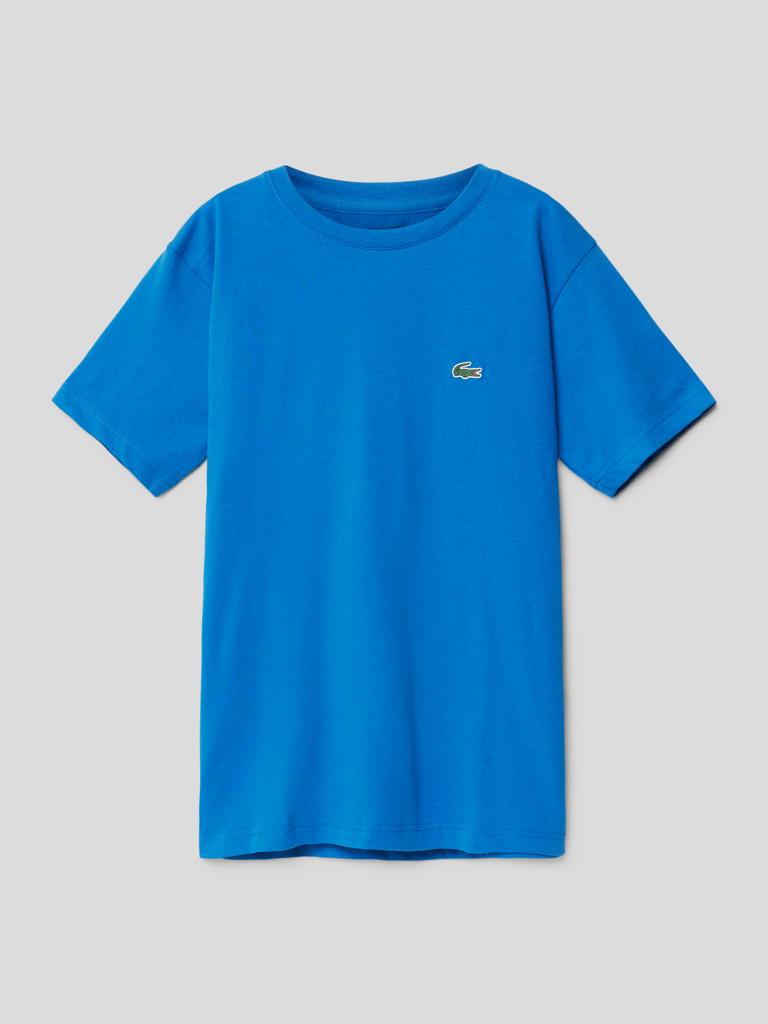 Lacoste T-Shirt mit Label-Patch (royal) online kaufen