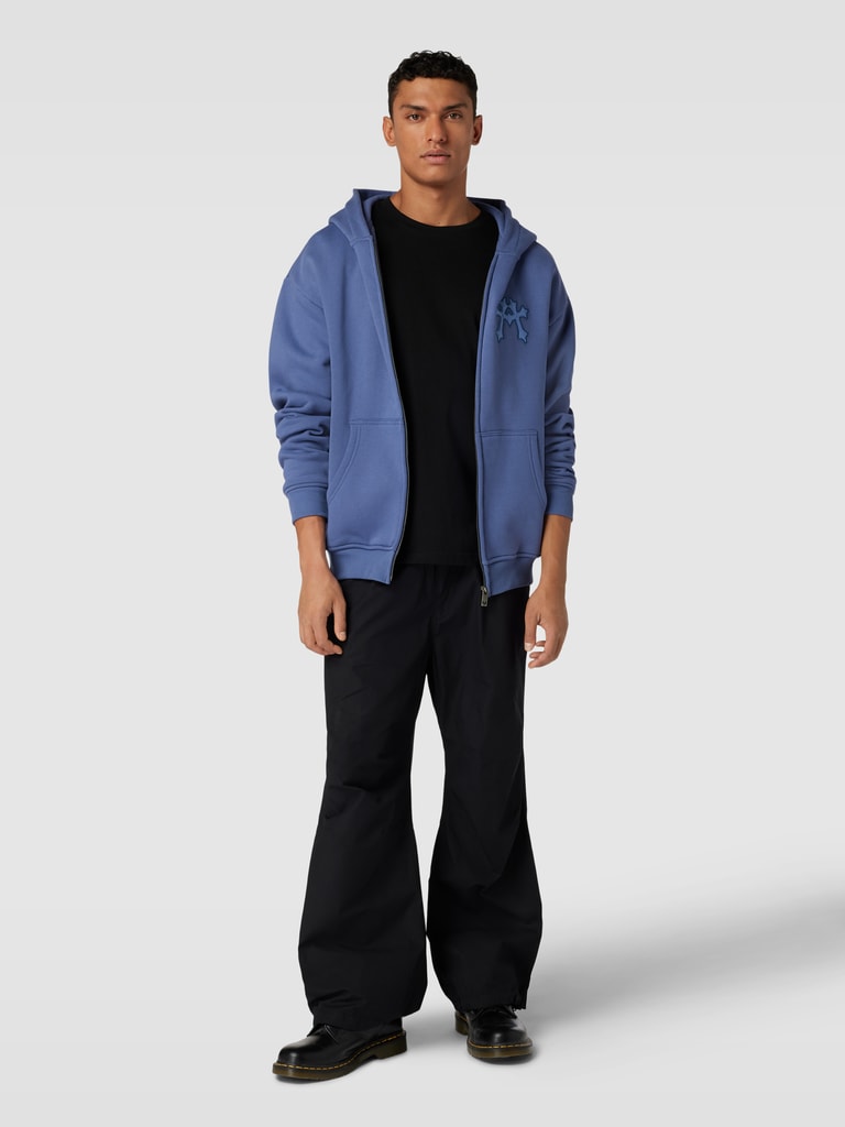 Multiply Apparel Oversized Sweatjacke mit Kapuze (dunkelblau) online kaufen