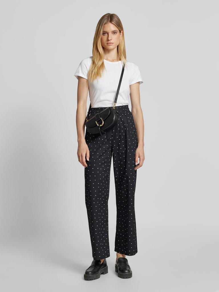 ICHI Baggy Fit Stoffhose mit elastischem Bund Modell 'STORMIE' (weiss) online kaufen