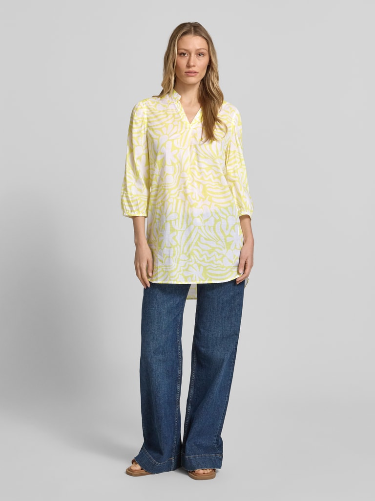 Christian Berg Woman Relaxed Fit Tunika-Bluse mit floralem Allover ...