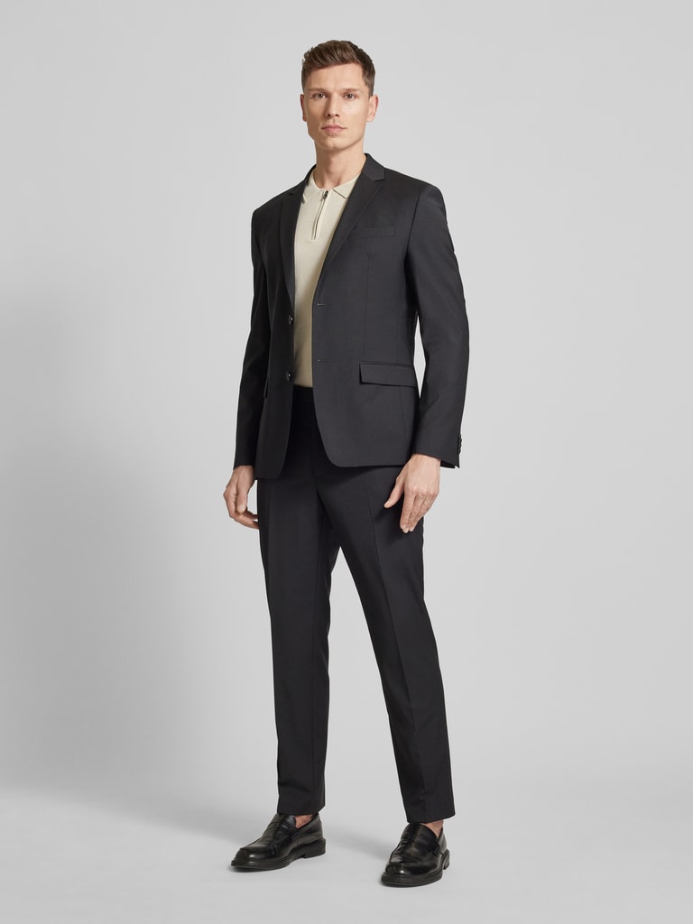 CK Calvin Klein 2-knoops colbert in effen design in zwart online kopen ...