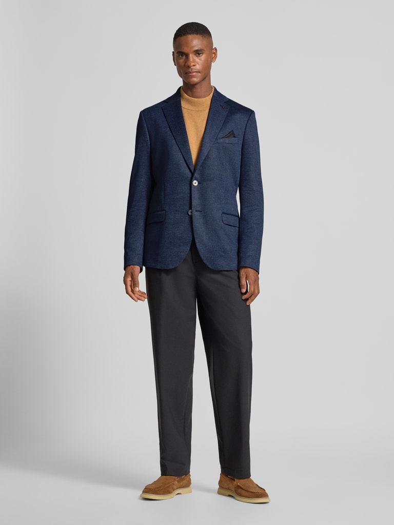 Zuitable Slim fit colbert met borstzak, model 'Nick' in marineblauw ...