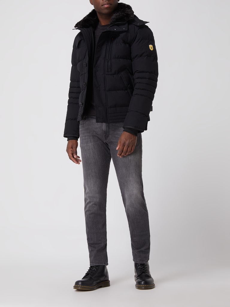 Wellensteyn Regular fit gewatteerd jack met labelpatch, model 'STARSTREAM' in zwart online kopen ...
