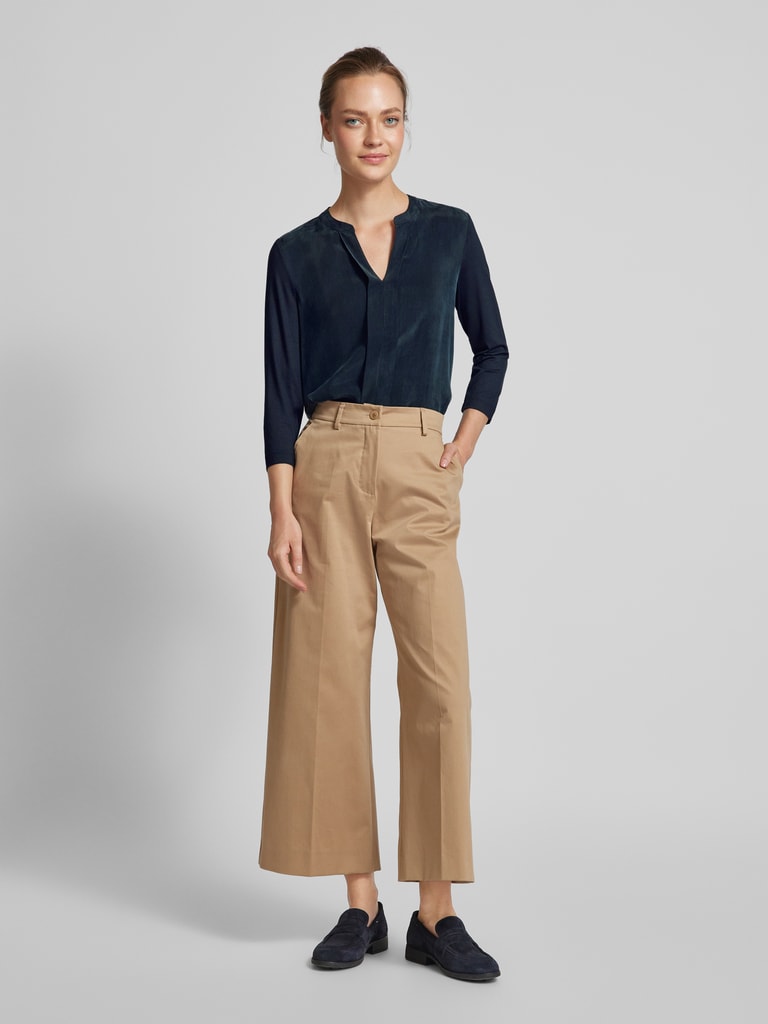 Brax Bluse mit Tunikakragen Modell 'STYLE.CLARISSA' (marine) online kaufen