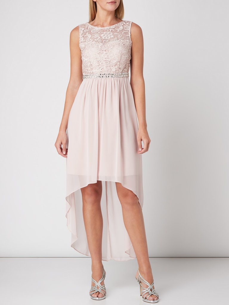 Jake*s Cocktail Vokuhila Cocktailkleid mit Ziersteinbesatz (rose ...