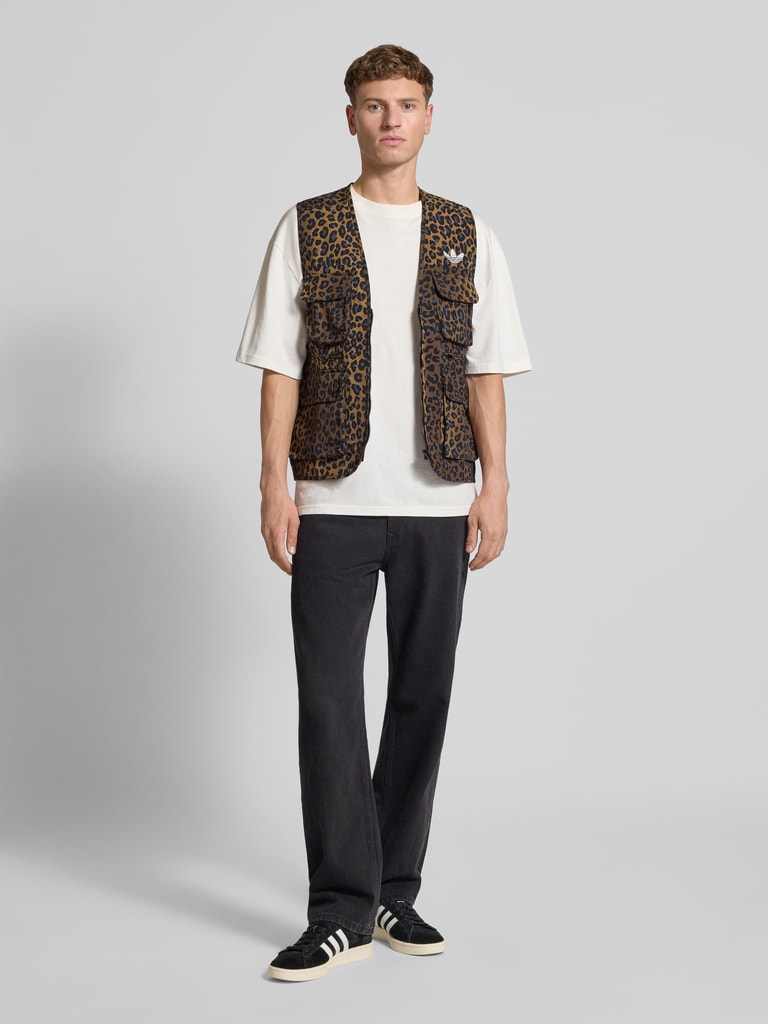 adidas Originals Weste mit V-Ausschnitt (mittelbraun) online kaufen
