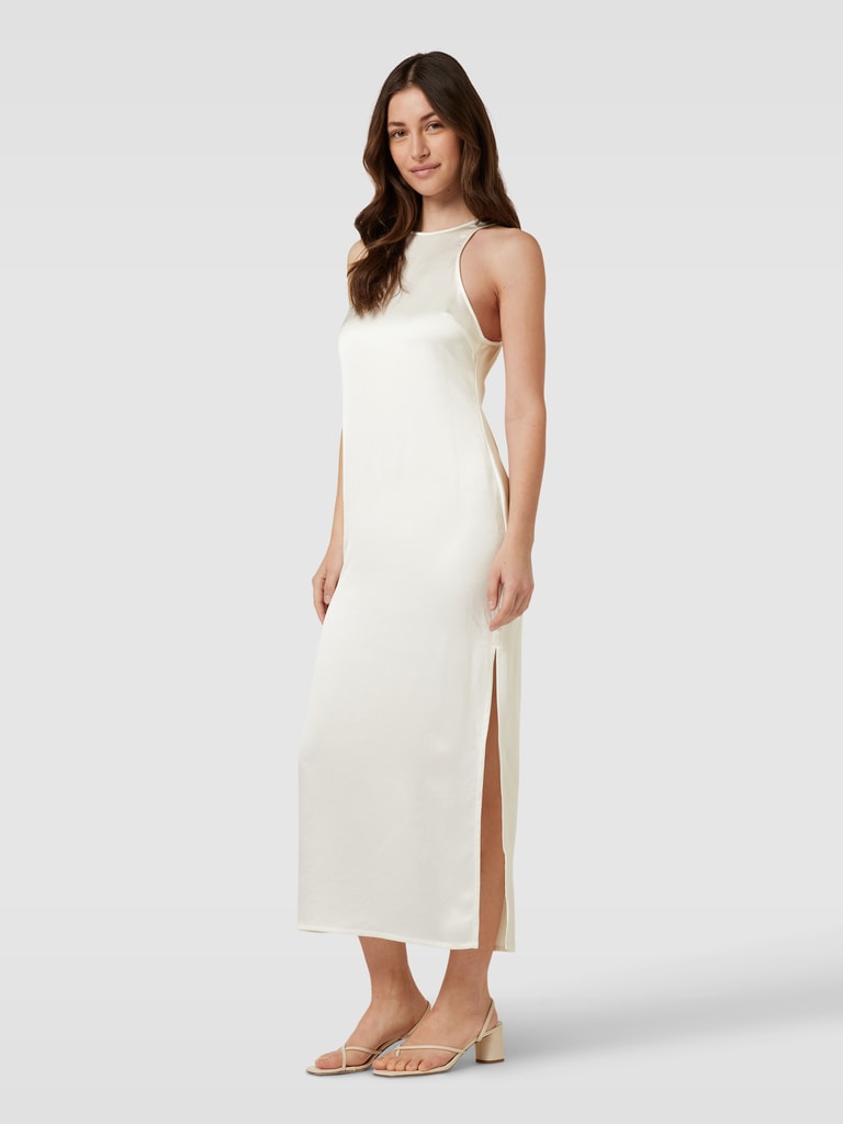 HUGO Maxikleid aus Satin (offwhite) online kaufen