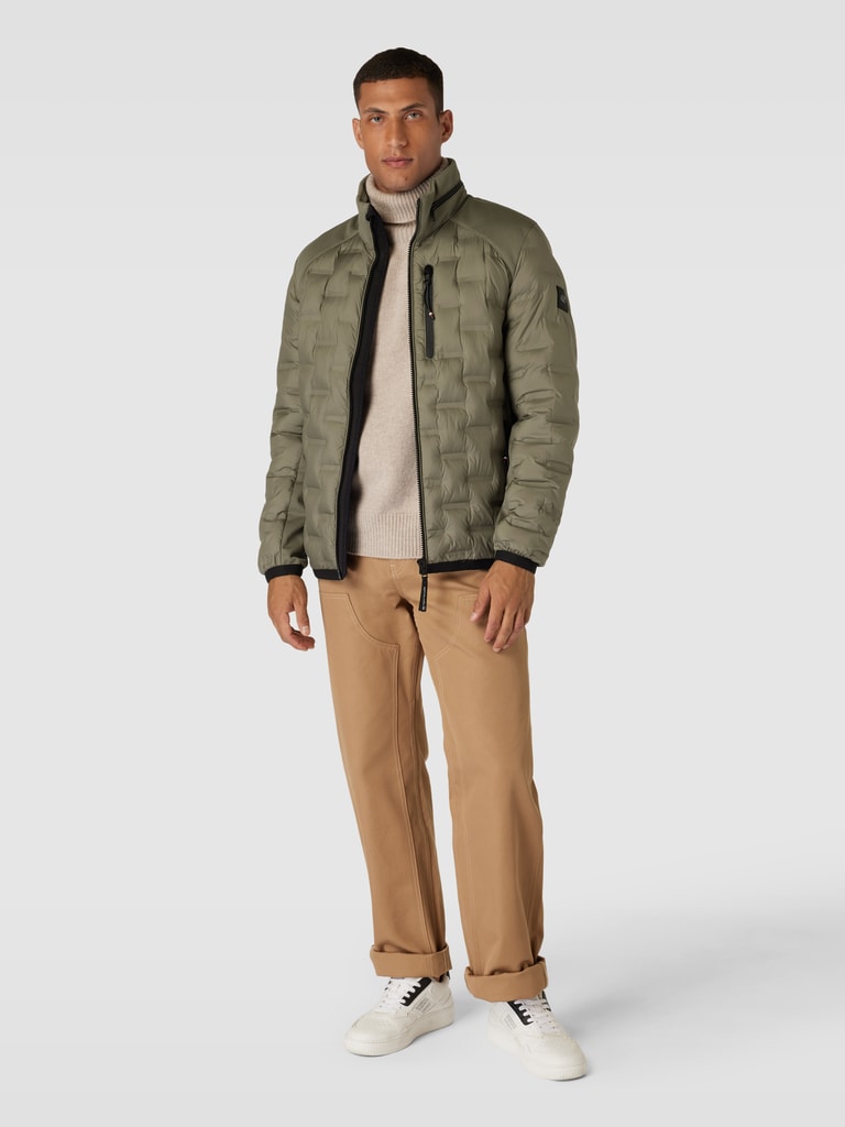 Tom Tailor Jack met structuurmotief in olijfgroen online kopen | P&C