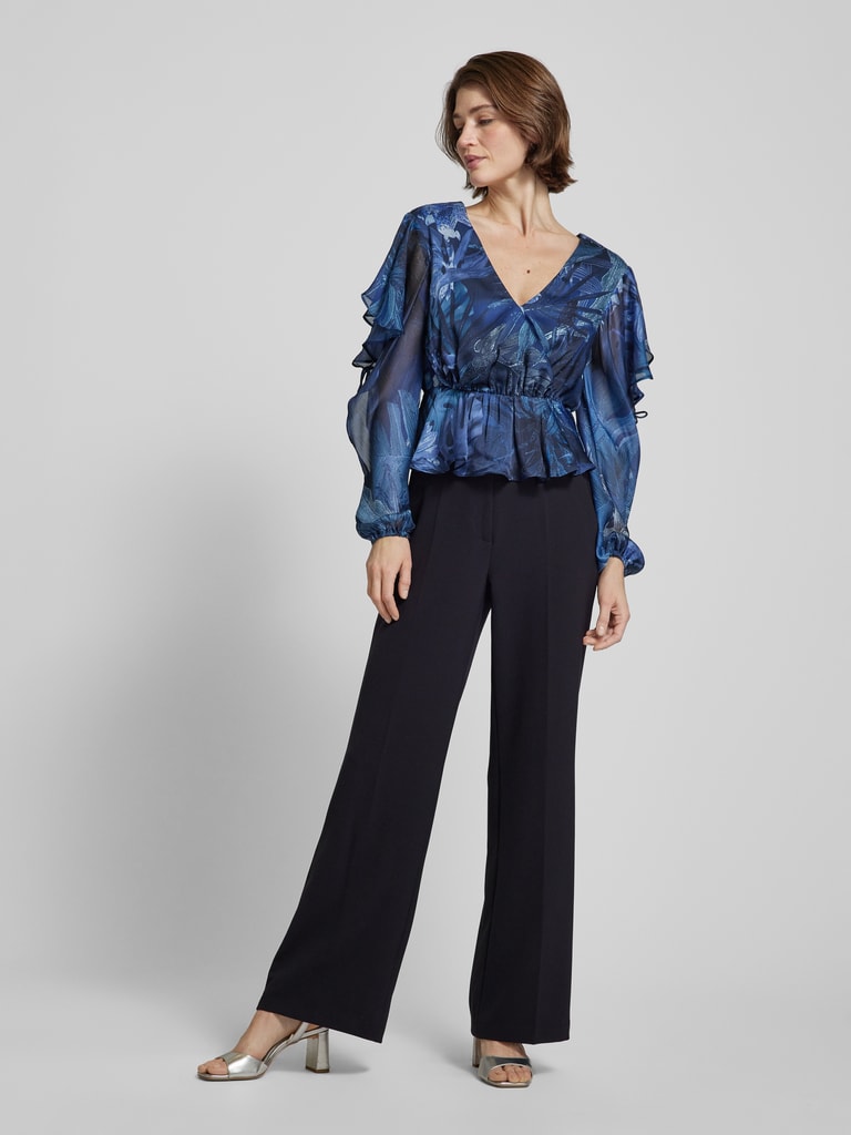 Guess Bluse mit floralem Muster Modell 'SASKIKA' (marine) online kaufen