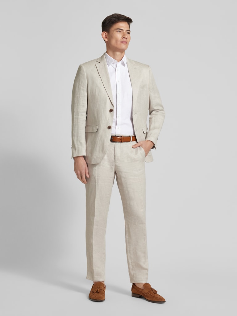 Jake*s Casual Fit Freizeithemd mit Knopfleiste (weiss) online kaufen