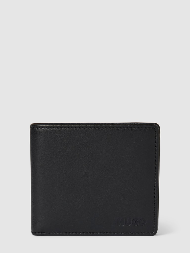 HUGO Geschenk-Set mit Portemonnaie und Kartenetui aus Leder (black ...