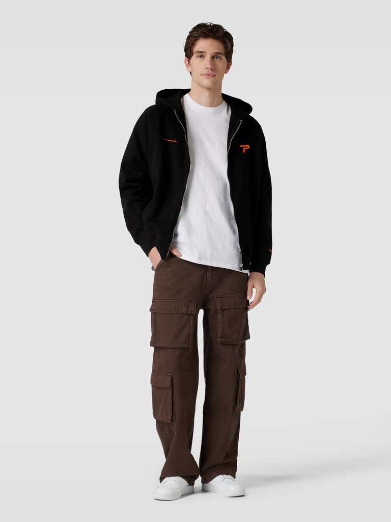 Pegador Sweatjacke mit Logo-Detail Modell 'BARONE' (black) online kaufen