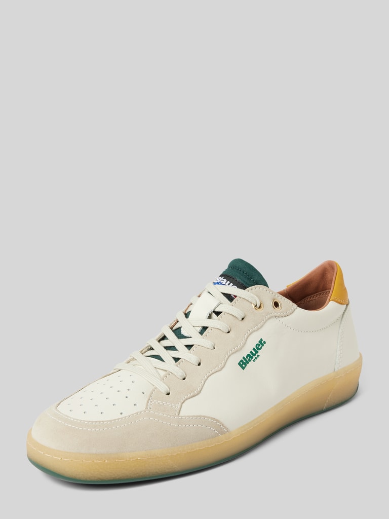 Blauer USA Sneaker mit Label-Print Modell 'MURRAY' (weiss) online kaufen