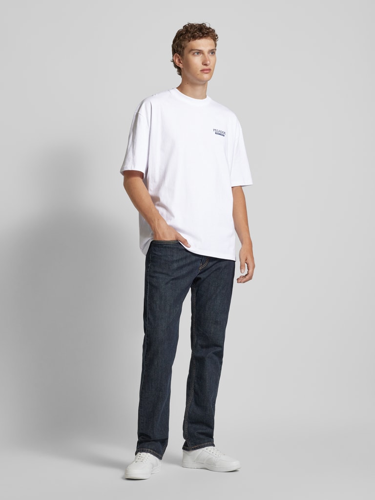Pegador Oversized T-Shirt mit Label-Print Modell 'LANDON' (weiss ...