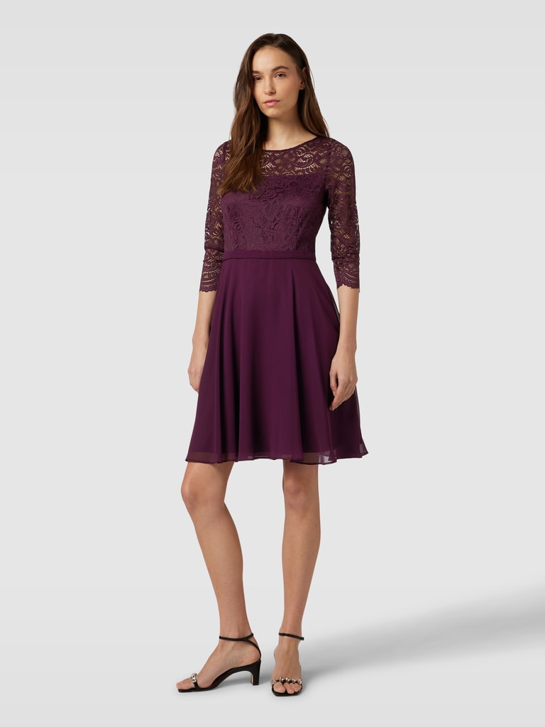 V.M. Cocktailkleid mit 3/4-Arm (bordeaux) online kaufen