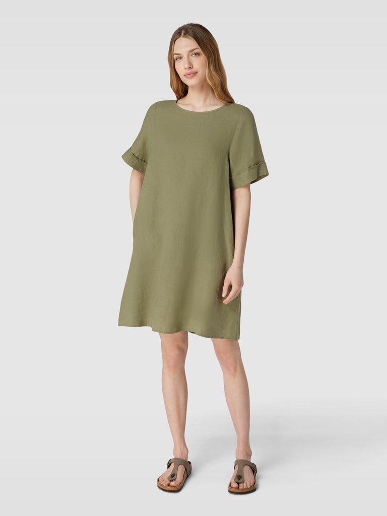 CINQUE Minikleid aus Leinen mit Rundhalsausschnitt Modell 'CIEVA ...