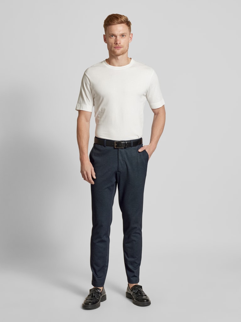 Matinique Slim Fit Stoffhose mit Strukturmuster Modell 'MALIAM' (marine ...