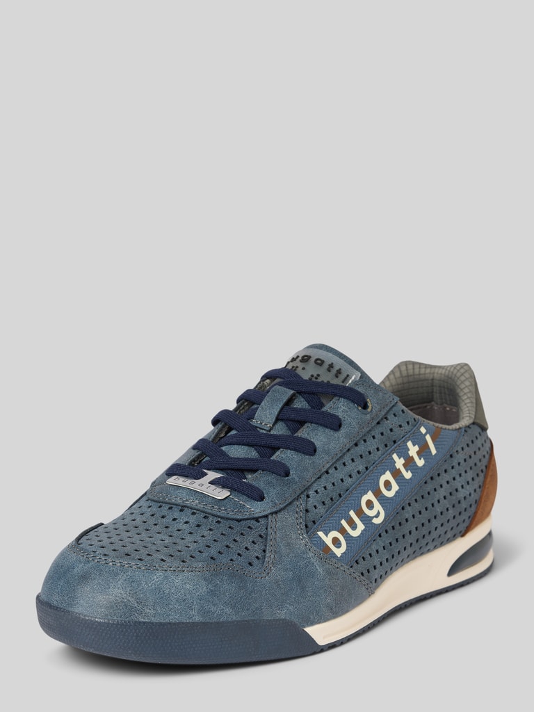 bugatti Sneaker mit Label-Print Modell 'Trevor' (blau) online kaufen