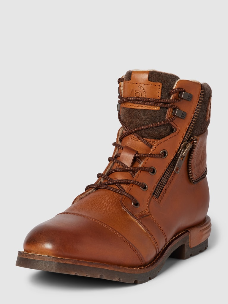 bugatti Veterboots met labeldetails, model 'Sentra' in cognac online ...