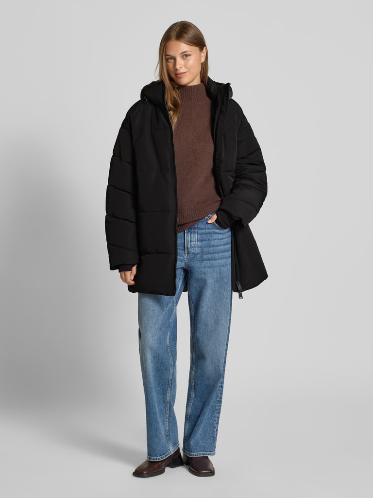 WITHBLACK Puffer Jacket met capuchon in zwart online kopen | P&C