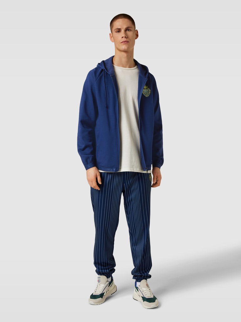FILA Sweatjacke mit Label-Patch Modell 'TRASSEM' (dunkelblau) online kaufen