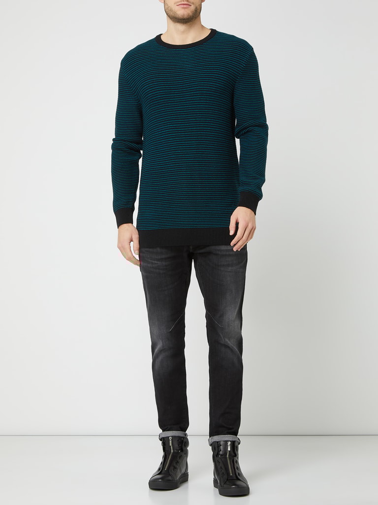 MCNEAL Pullover met streepmotief, model 'Liam' in zwart online kopen | P&C