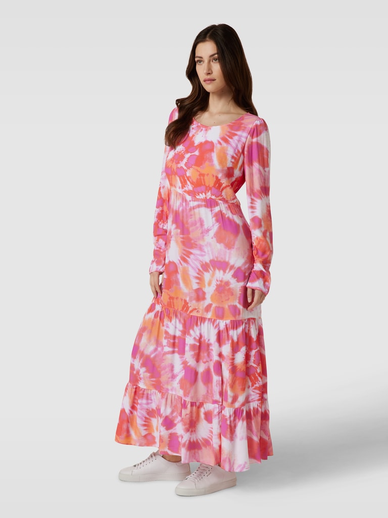 HUGO Maxikleid mit Allover-Muster Modell 'Kassid' (pink) online kaufen