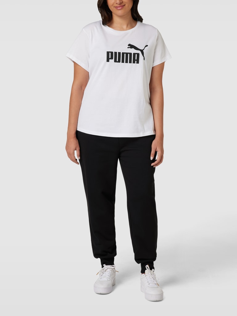 PUMA Performance Plus PLUS SIZE sweatpants met labeldetail in zwart ...