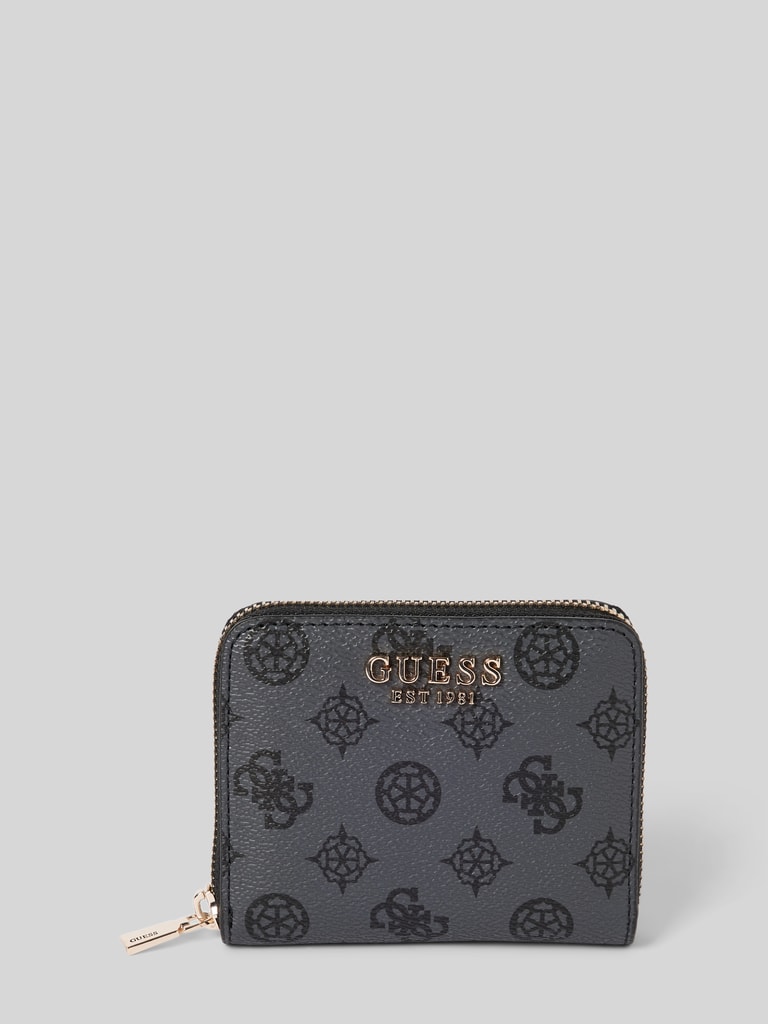 Guess Portemonnaie mit Label-Applikation Modell 'LAUREL' (anthrazit ...