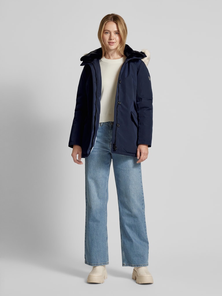 Wellensteyn Functioneel jack met imitatiebont, model 'ENTERPRISE' in marineblauw online kopen | P&C