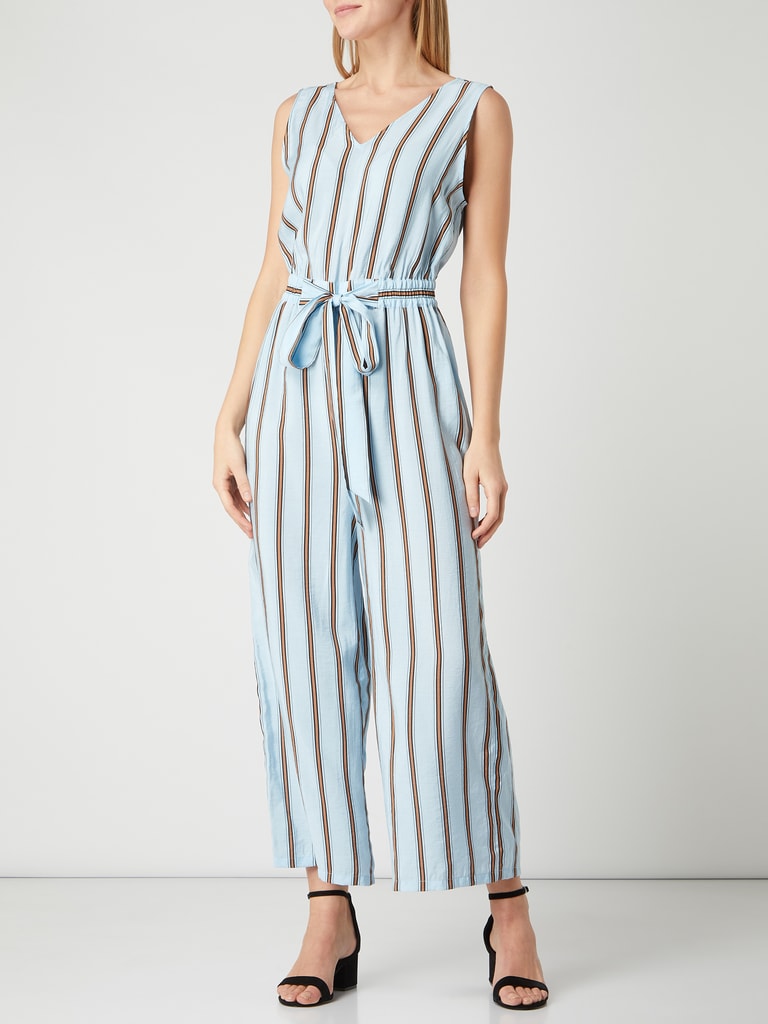 ICHI Jumpsuit met verkorte pijpen, model 'Fabrizia' in bleu online ...
