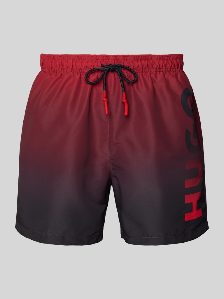 HUGO Badehose mit Tunnelzug Modell 'RAY' (rot) online kaufen
