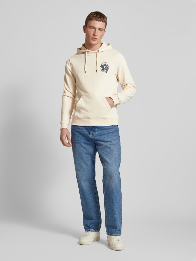 Blend Hoodie mit Statement-Print Modell 'JAS' (sand) online kaufen